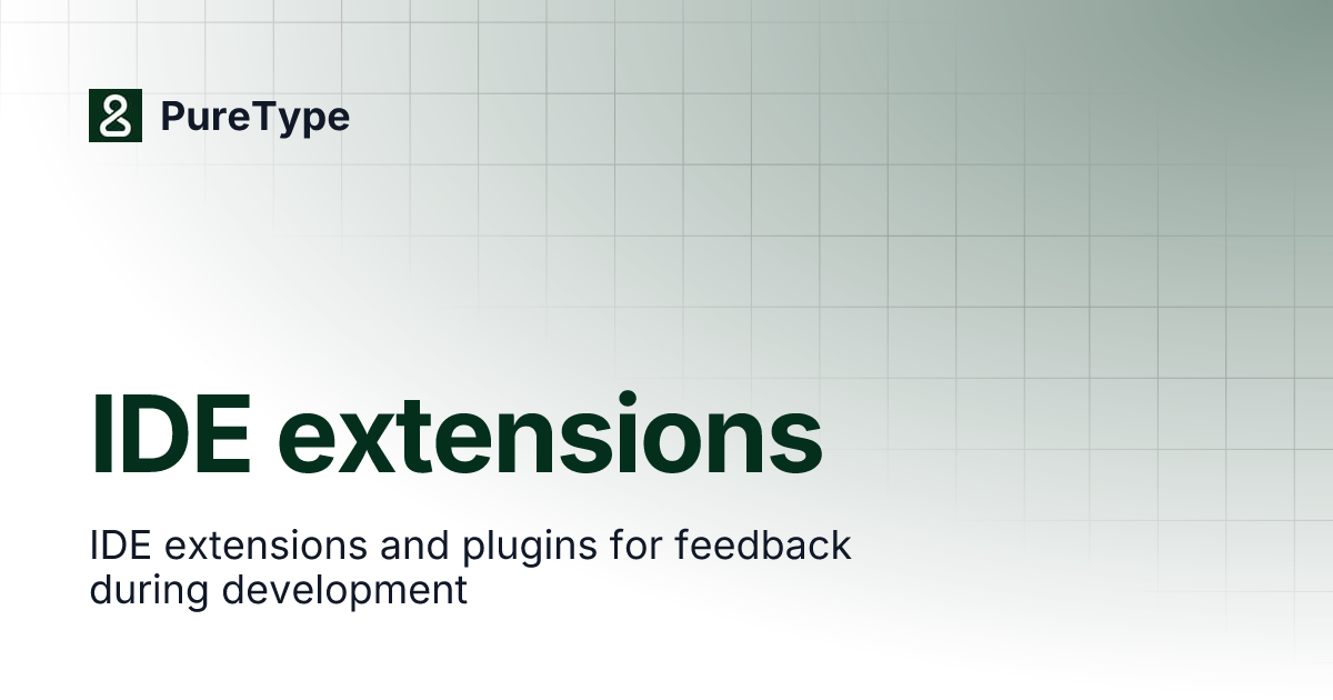 IDE extensions | PureType